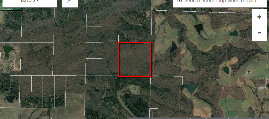 Reduced Price! Only $60,000 for 40 Acres of wooded undeveloped raw land.